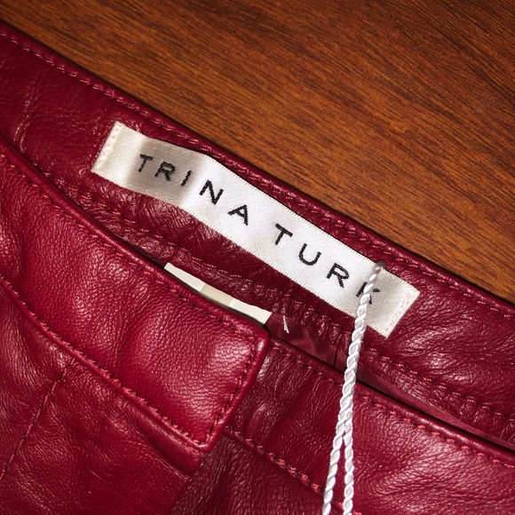 Trina Turk | Pants & Jumpsuits | Trina Turk Leather Pants | Poshmark